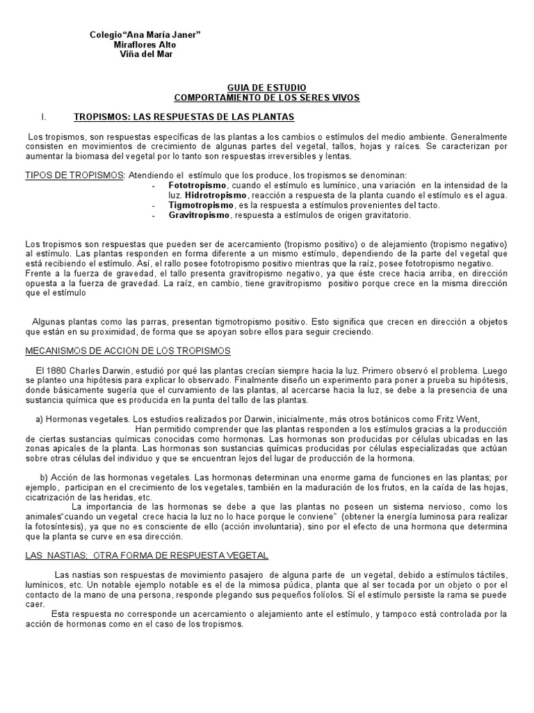 Comportamiento de Los Seres Vivos | PDF | Abejas | Vertebrados