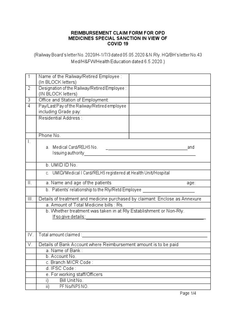 1597040657146-OPF Form Covert | PDF | Health Care | Medicine