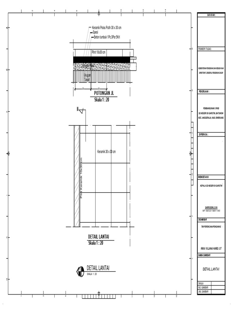 11.detail Lantai | PDF