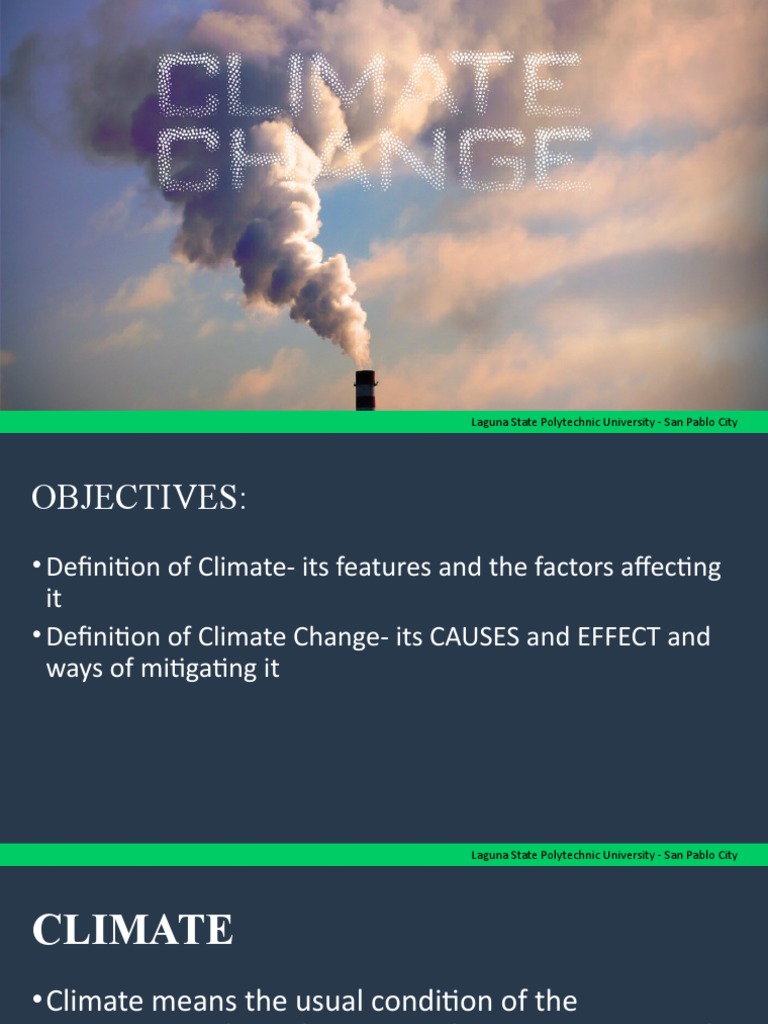 Climate Change Lecture | PDF | Climate Change | Climate