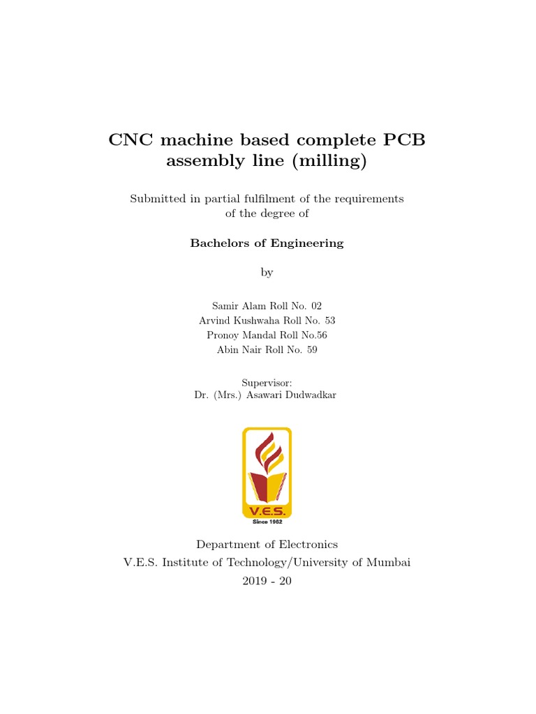 Report On CNC Based PCB Milling Machine | PDF | Printed Circuit Board ...
