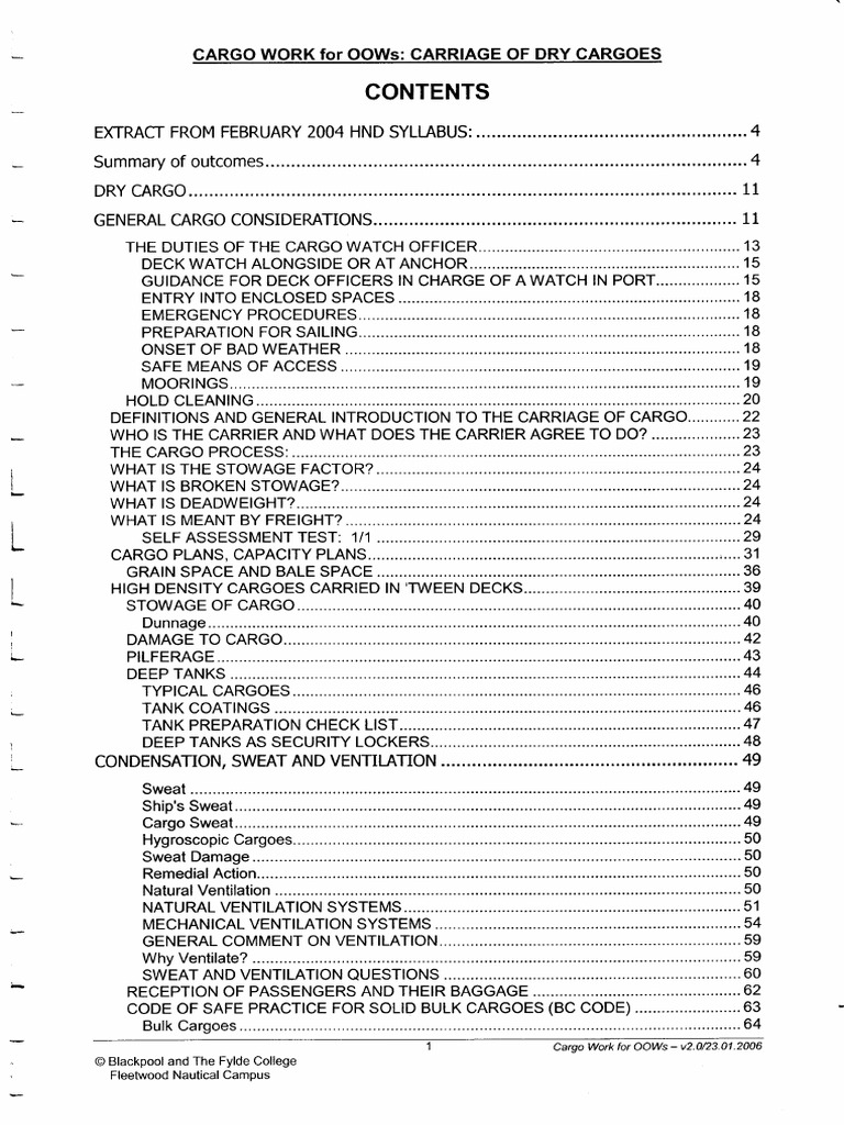 Cargo Operations for Deck Officers | PDF | Containerization | Ships