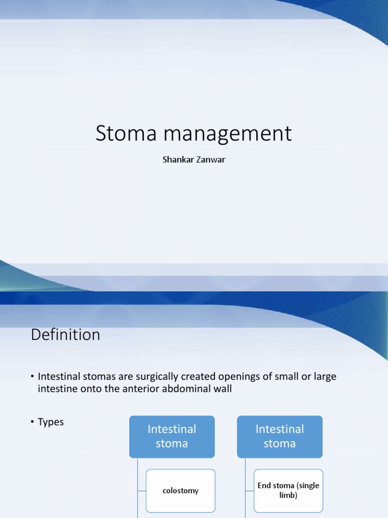 Stoma Management | PDF | Gastroenterology | Diseases And Disorders