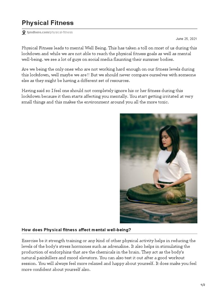 Physical Fitness | PDF