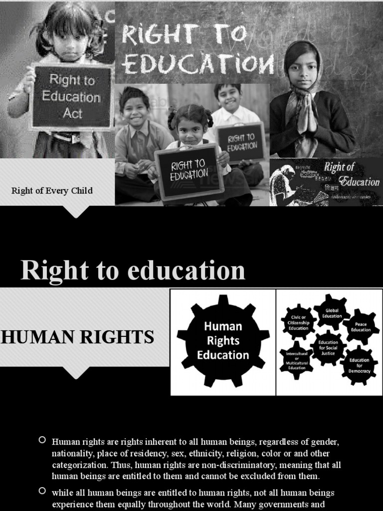 Right To Education | PDF | Human Rights | Rights