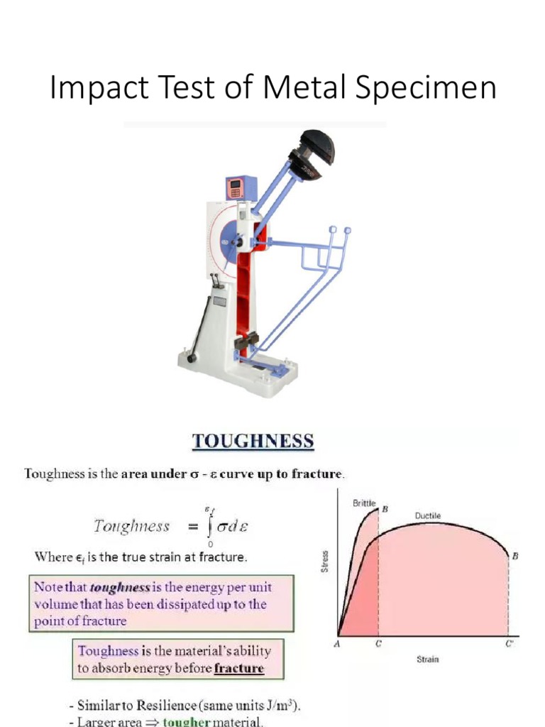 Impact Test of Metal Specimen | PDF | Ductility | Fracture