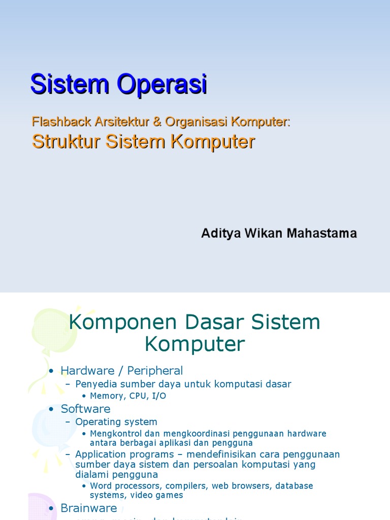 Struktur Sistem Operasi | PDF
