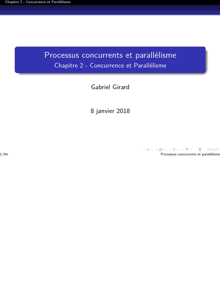 Concurrence et Parallélisme expliqués | PDF | Parallélisme ...
