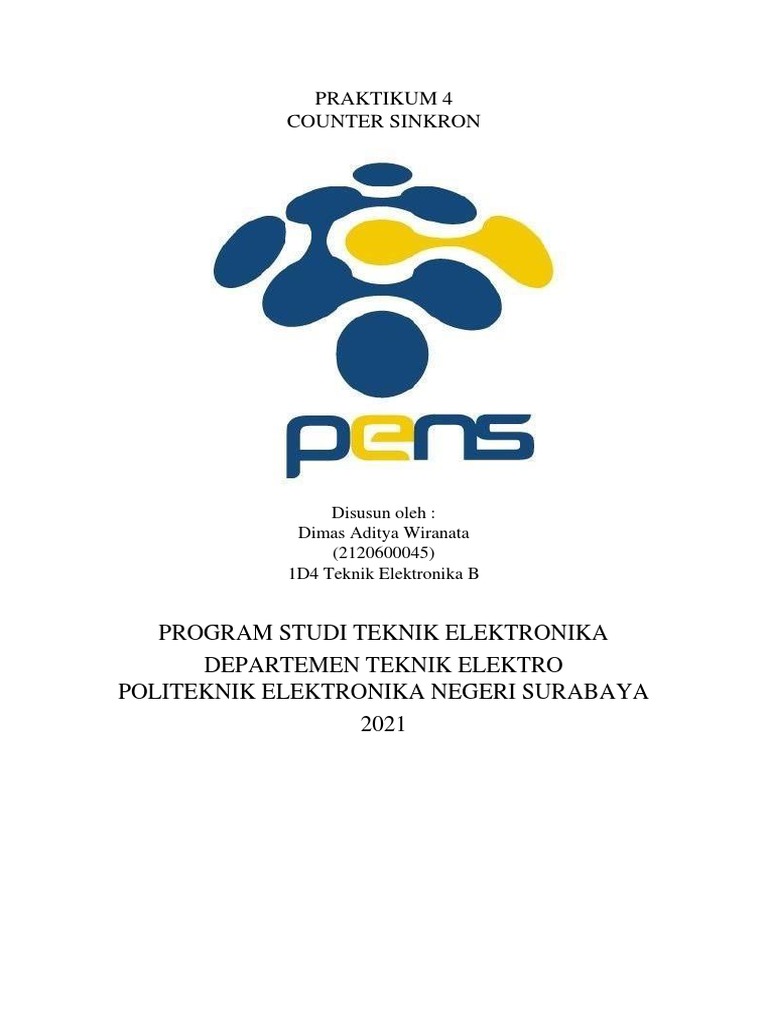 1D4EB - 045 - Dimas AW - Laporan Resmi Percobaan 4 Counter Sinkron | PDF