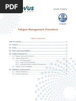 SOP Fatigue Management | PDF | Shift Work | Occupational Safety And Health