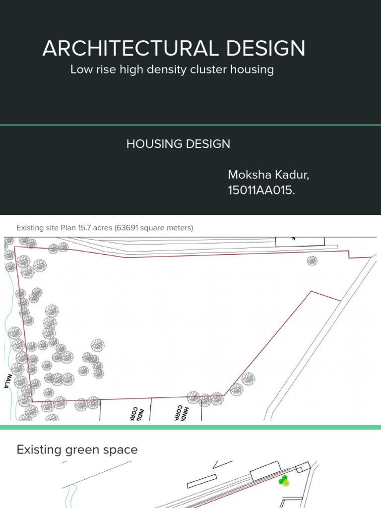 ARCHITECTURAL DESIGN Low Rise High Density Cluster Housing | PDF | Art