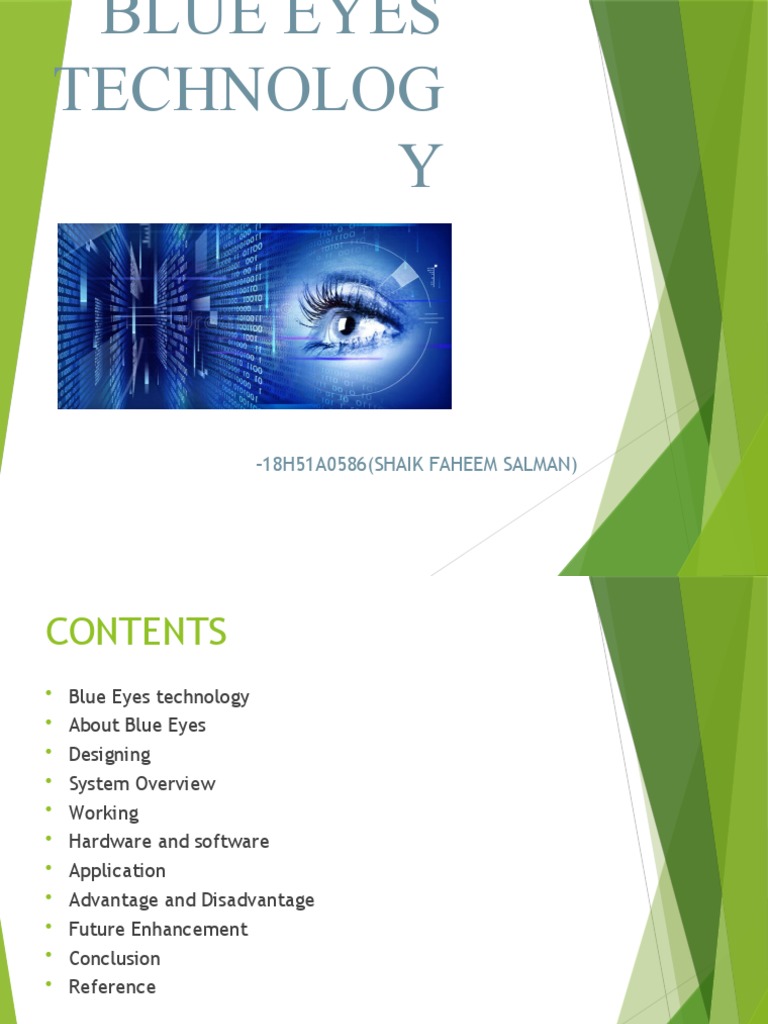 Blue Eyes Technology | PDF | Bluetooth | Data Acquisition