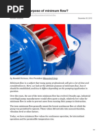 Centrifugal Pump Minimum Flow | PDF | Pump | Valve