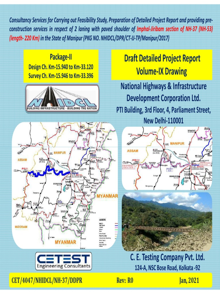 Draft Detailed Project Report Volume-IX Drawing: Package-II | PDF