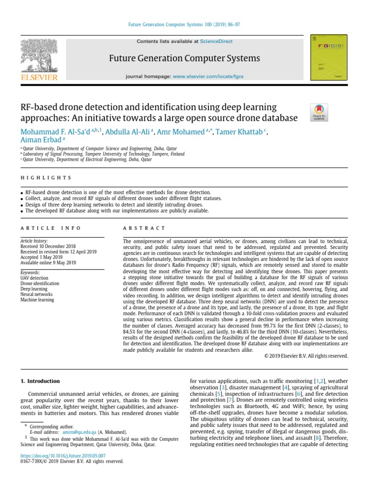 Future Generation Computer Systems: Mohammad F. Al-Sa'd Abdulla Al-Ali Amr Mohamed Tamer Khattab ...