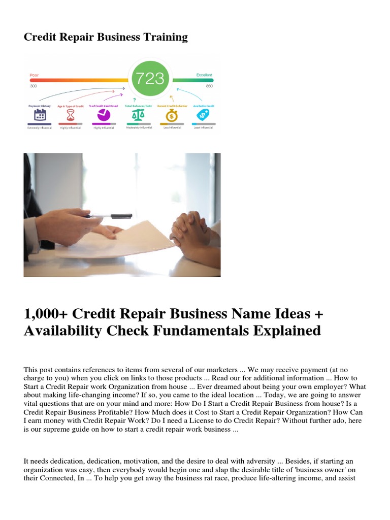 Credit Repair Business Training Guide | PDF