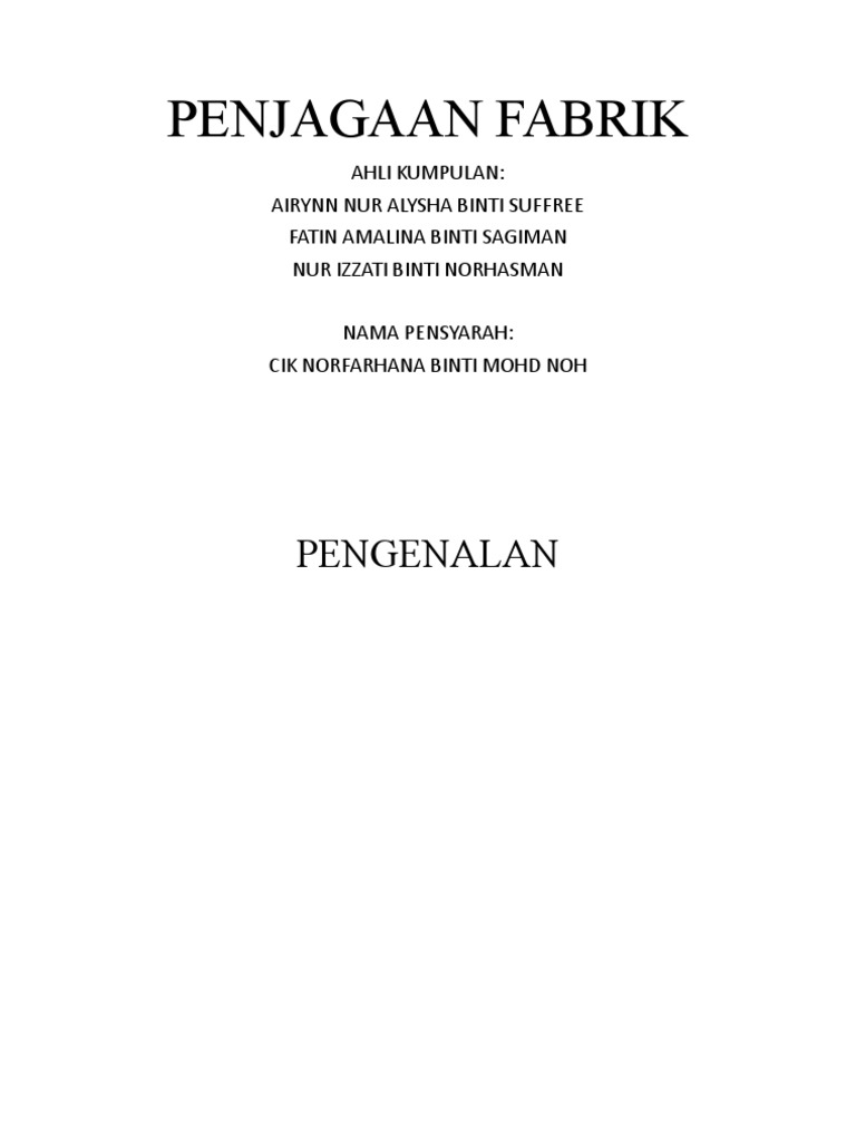 Penjagaan Fabrik | PDF | Bisnis