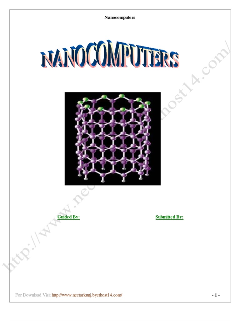 Seminar Report On Nano Computers | PDF | Nanotechnology | Quantum Computing