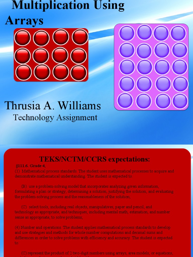 Thrusia A. Williams: Technology Assignment | PDF | Matrix (Mathematics ...