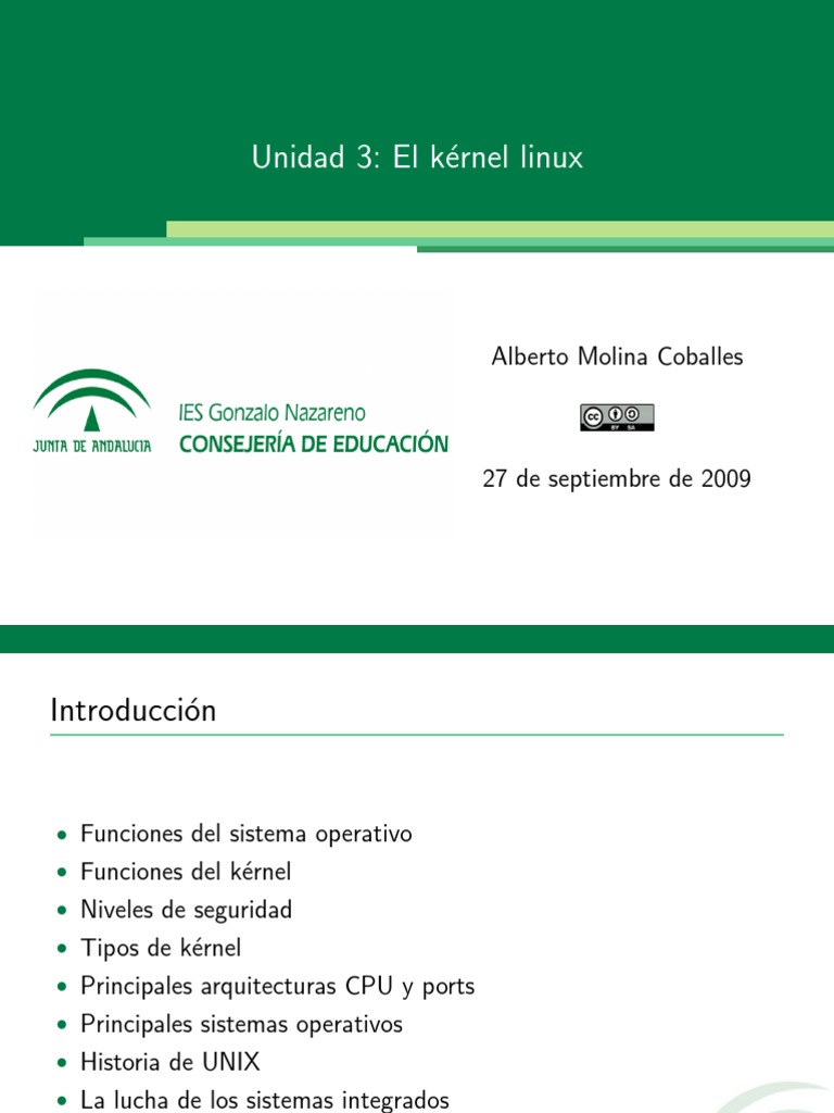 Kernel Linux | PDF | Kernel (sistema operativo) | Tecnología de sistema ...