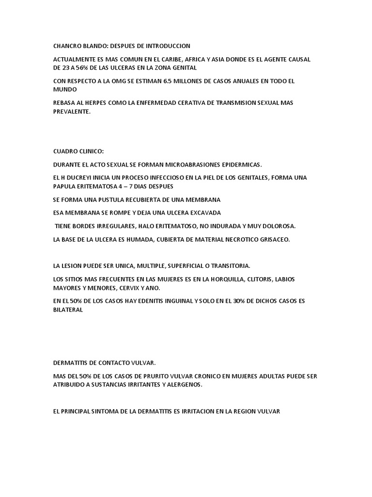 Chancro Blando | PDF