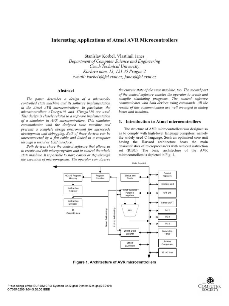Interesting Applications of Atmel AVR Microcontrollers | PDF ...