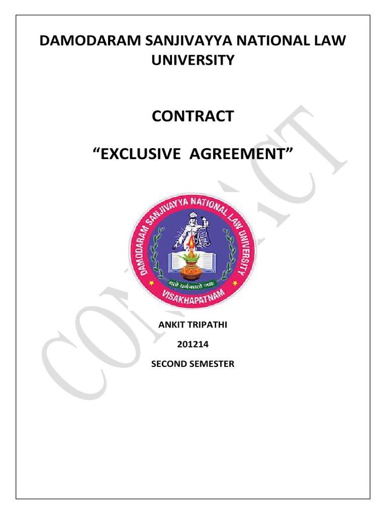 Everything you need to know about exclusive agreements | PDF ...