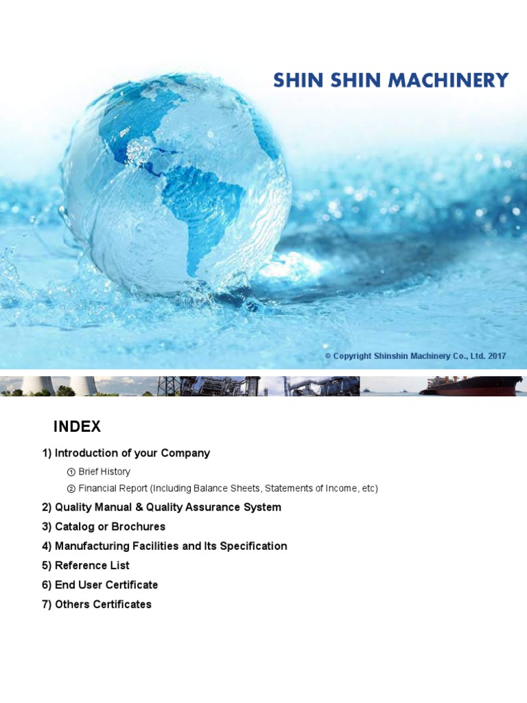 SHIN SHIN MACHINERY - Catalogue - Eng | PDF | Quality Assurance ...