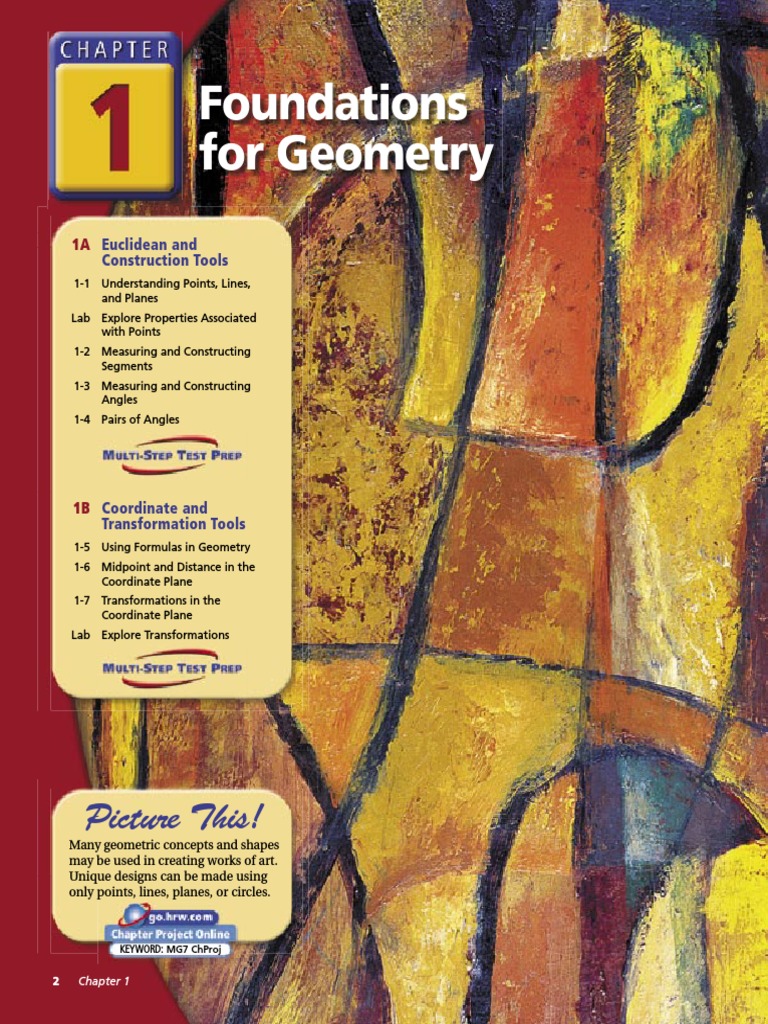 Geometry CH 1 | PDF | Line (Geometry) | Plane (Geometry)