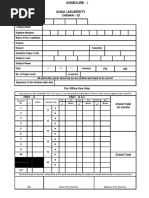 Student Exam Sheet Sample | PDF