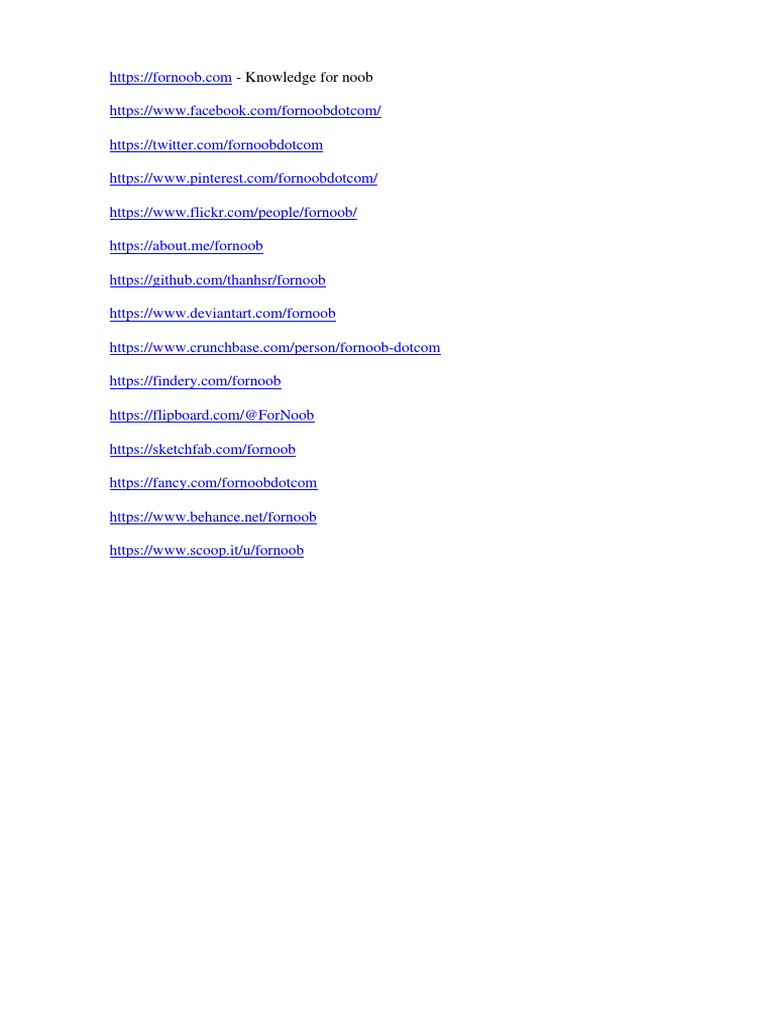 For Noob Overview | PDF | Social Science | Computers
