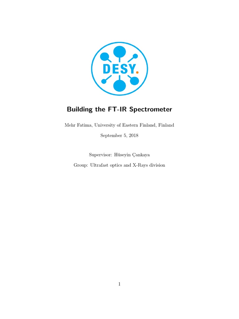 Mehr Fatima | PDF | Infrared Spectroscopy | Interferometry