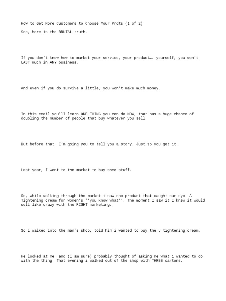 How To Get More Customers | PDF