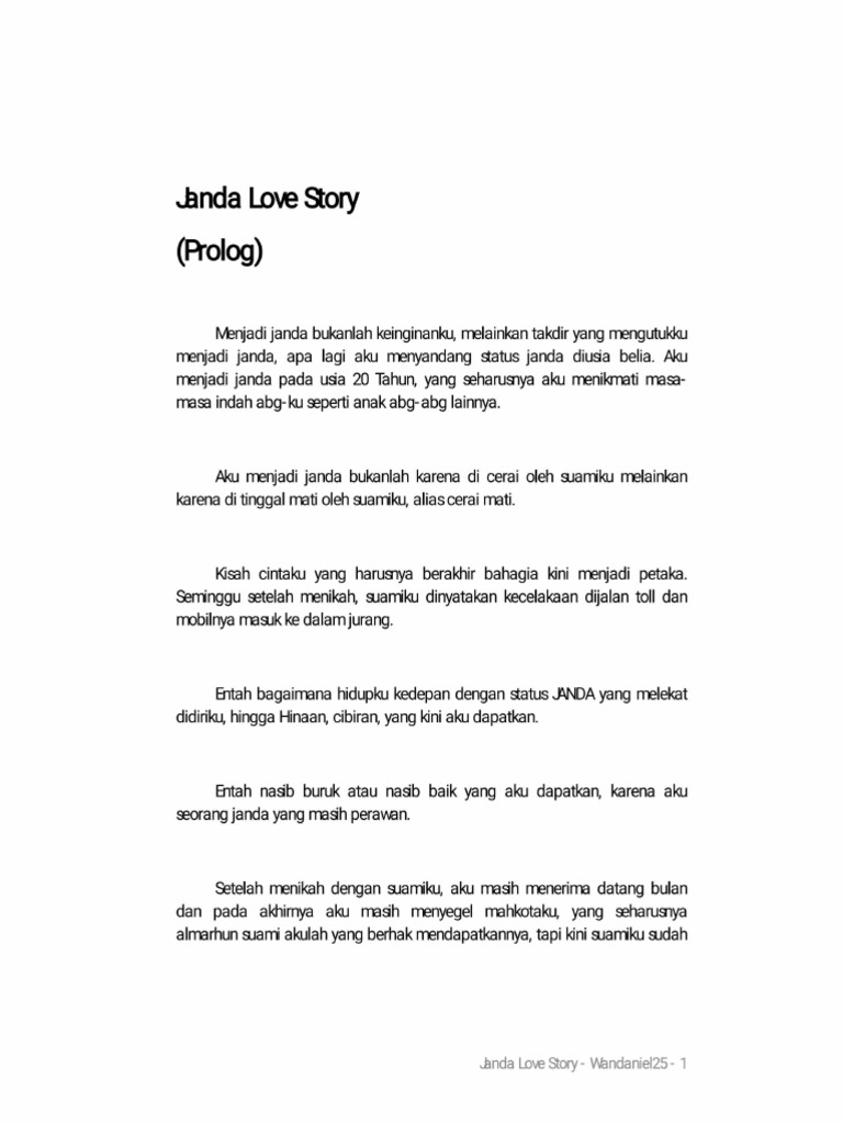 Janda Love Story by Wandaniel25 Hb000 | PDF