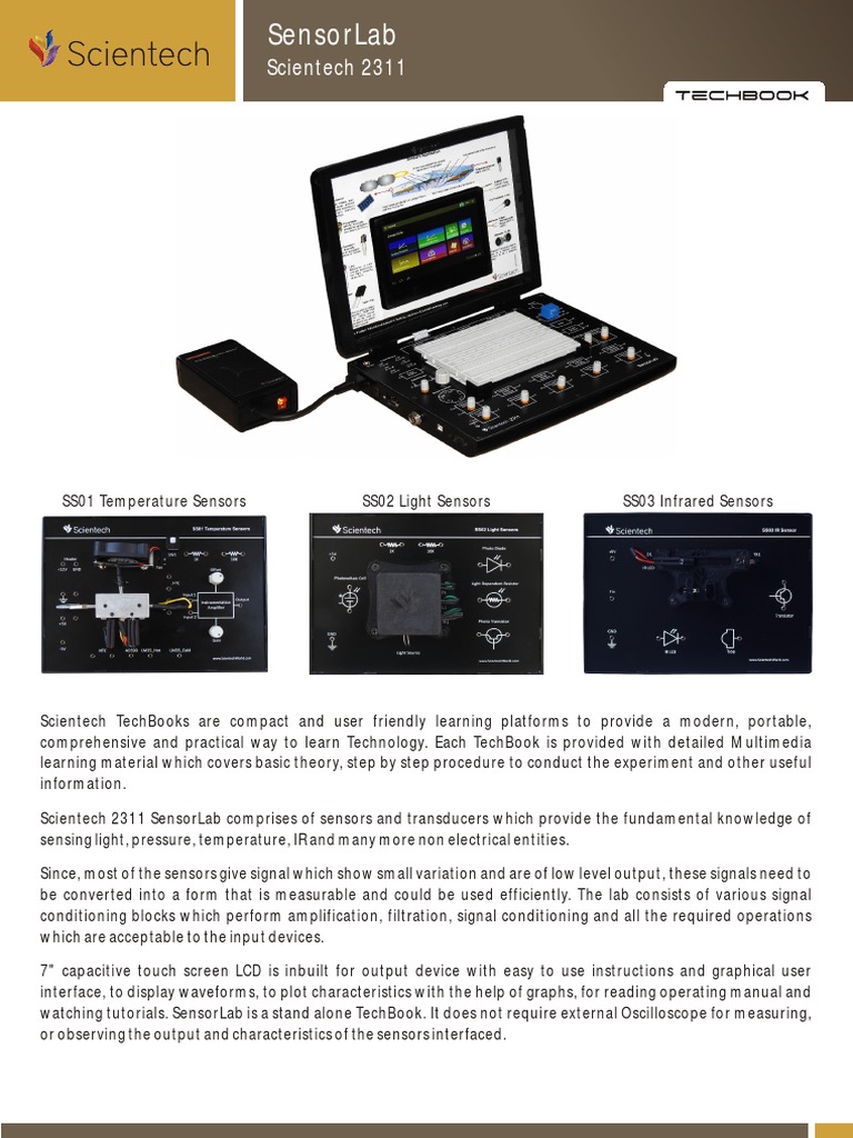 Scientech 2311 SensorLab Overview | PDF | Amplifier | Sensor
