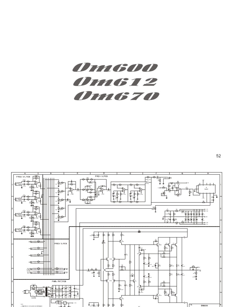 Amplificador Oneal Om600 Om612 Om670 | PDF