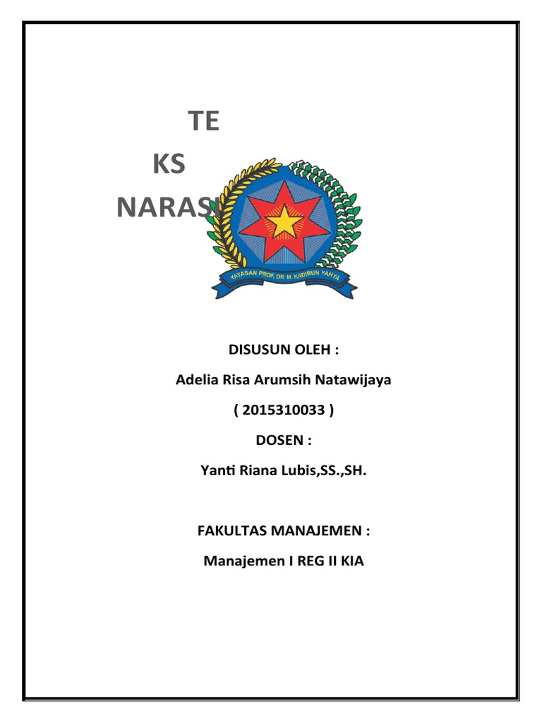 Panduan Lengkap Teks Narasi | PDF | Fiksi Umum