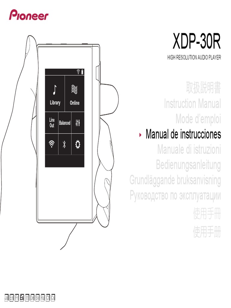 Manual Pioneer XDP-30R Esp | PDF | Auriculares | Bluetooth