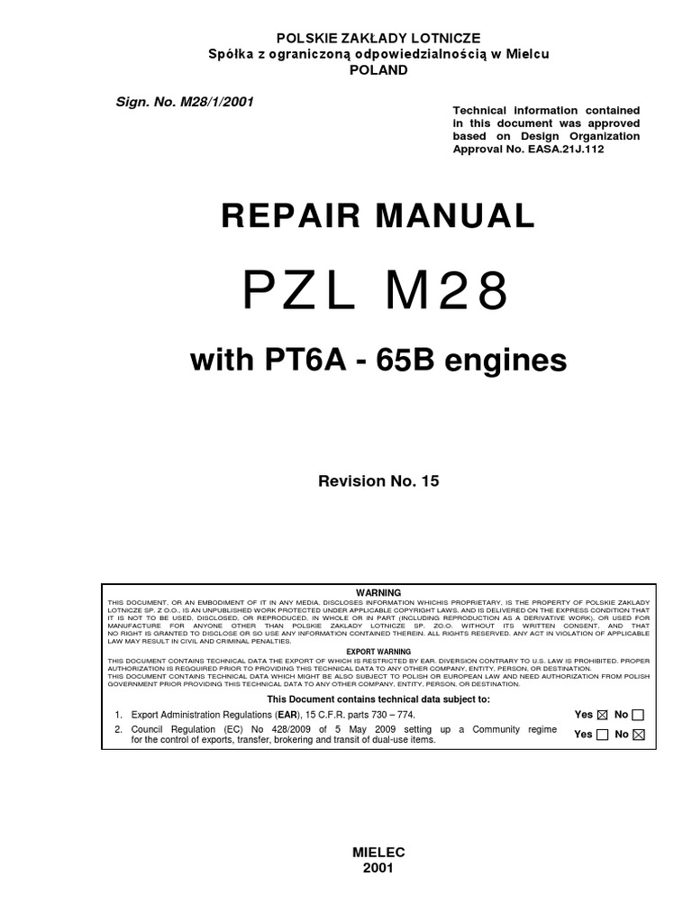 Repair Manual M28 SKYTRUCK 2014 | PDF | Fuselage | Corrosion