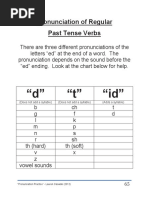 Pronunciation of Regular Verbs: T/D/ID | PDF | Syllable | Linguistics