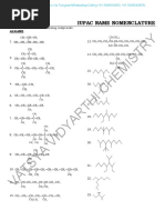 Iupac Rules and Practice Sheet With Answers 1 PDF | PDF | Functional ...