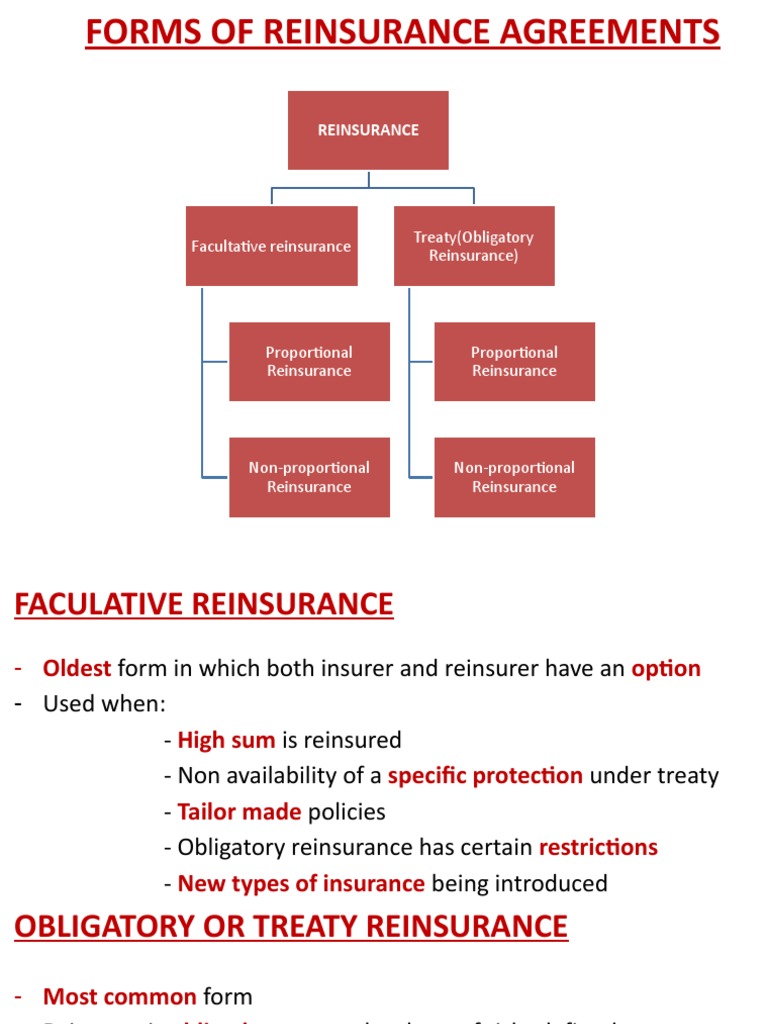 Forms of Reinsurance Agreements | PDF | Reinsurance | Insurance