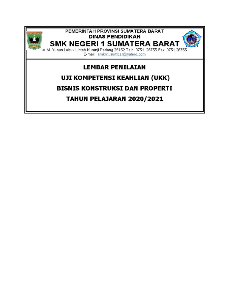 Lembar Penilaian Ukk 2021 BKP | PDF