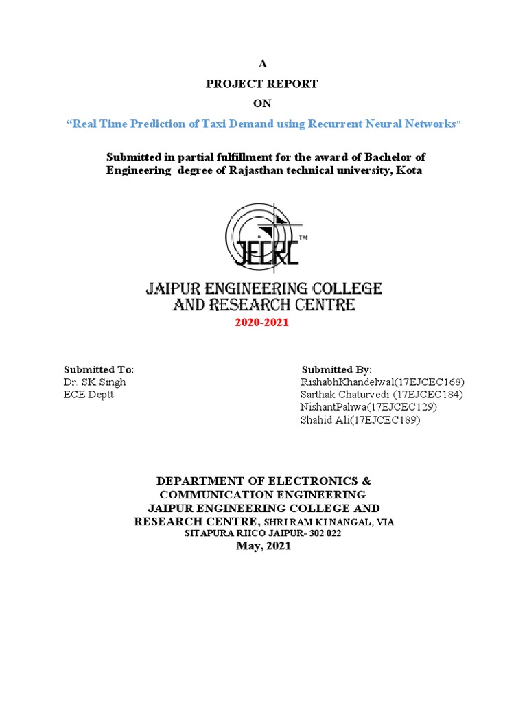 Final Year Project Report | PDF | Machine Learning | Statistical ...