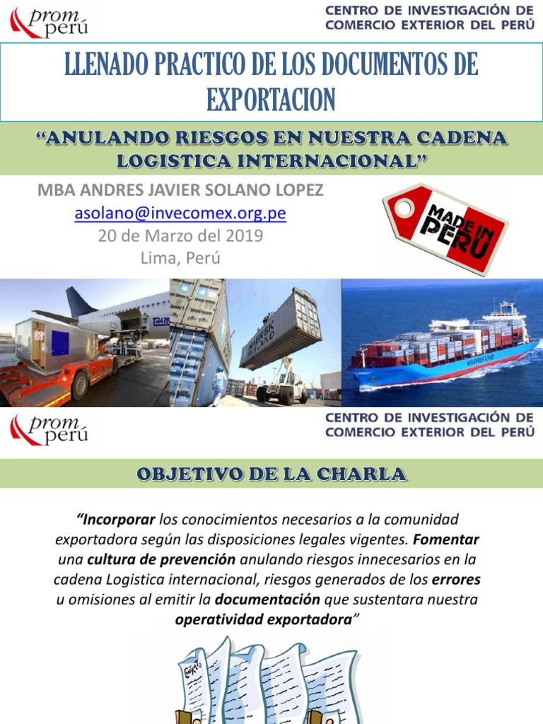 Llenado de Documento de Exportacion | PDF | El comercio internacional | Economía mundial