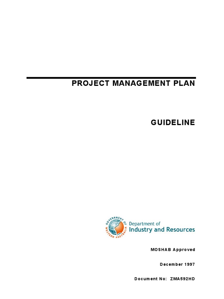 Project Management Plan: MOSHAB Approved | PDF | Mining | Project ...