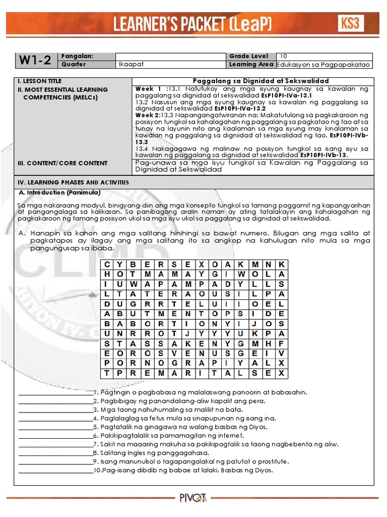 EsP10 Q4 Wk1-2 | PDF