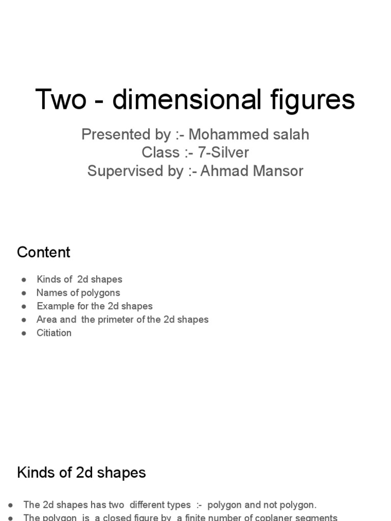 Two - Dimensional Figures | PDF