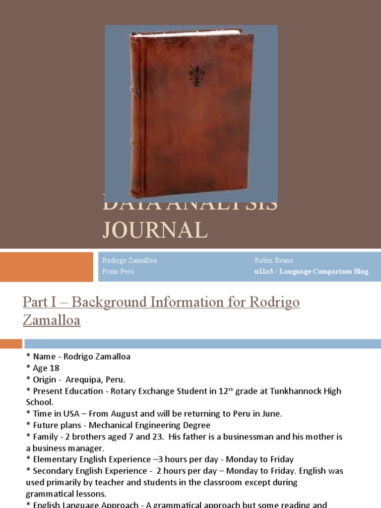 Data Analysis Journal Power Point | PDF | English Language | Microsoft ...