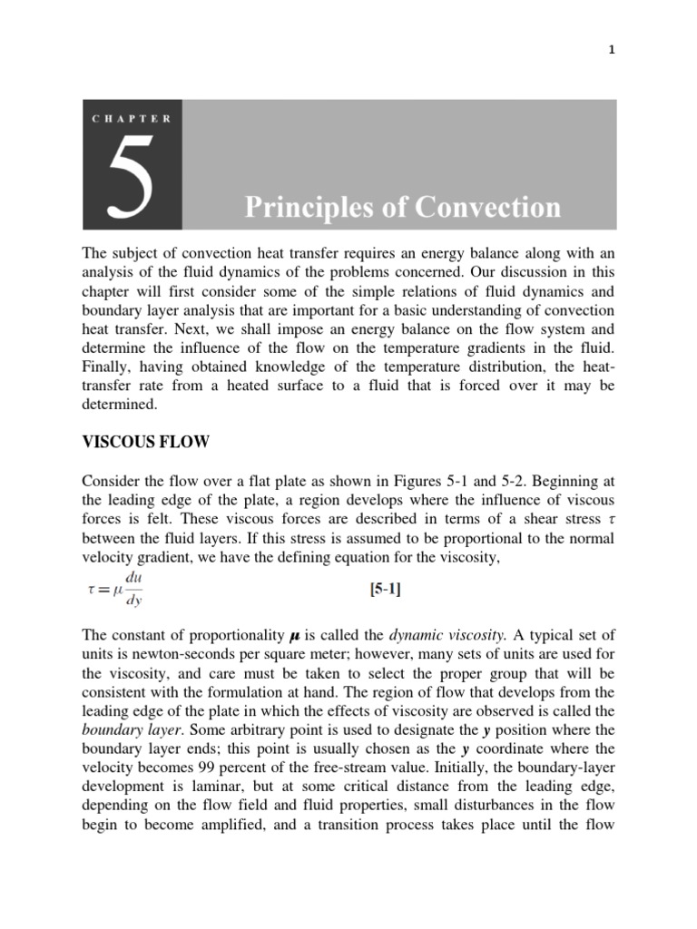 Chapter5 Forced Convection | PDF | Boundary Layer | Fluid Dynamics